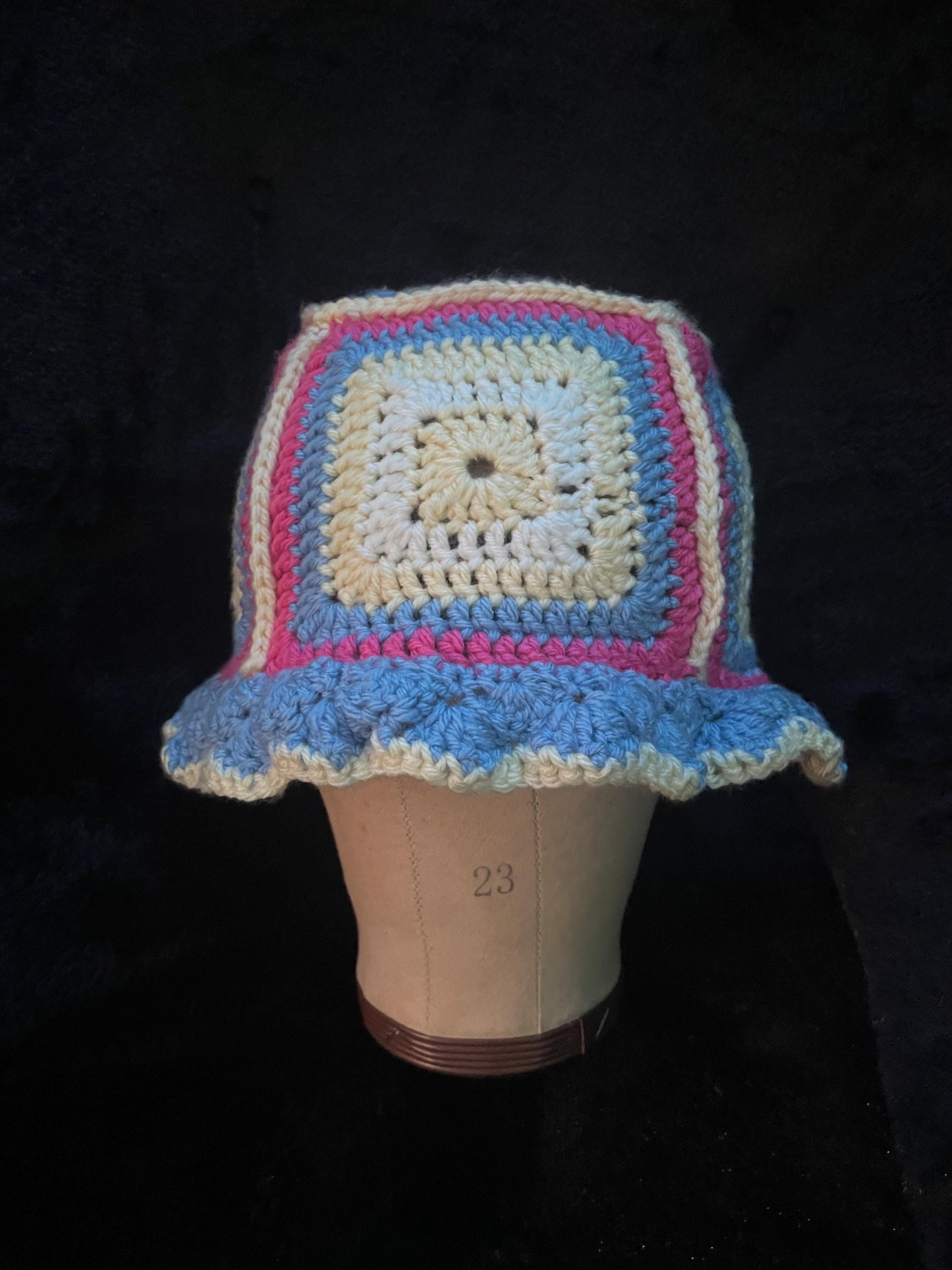 Custom Solid Granny Square Bucket Hat - Etsy