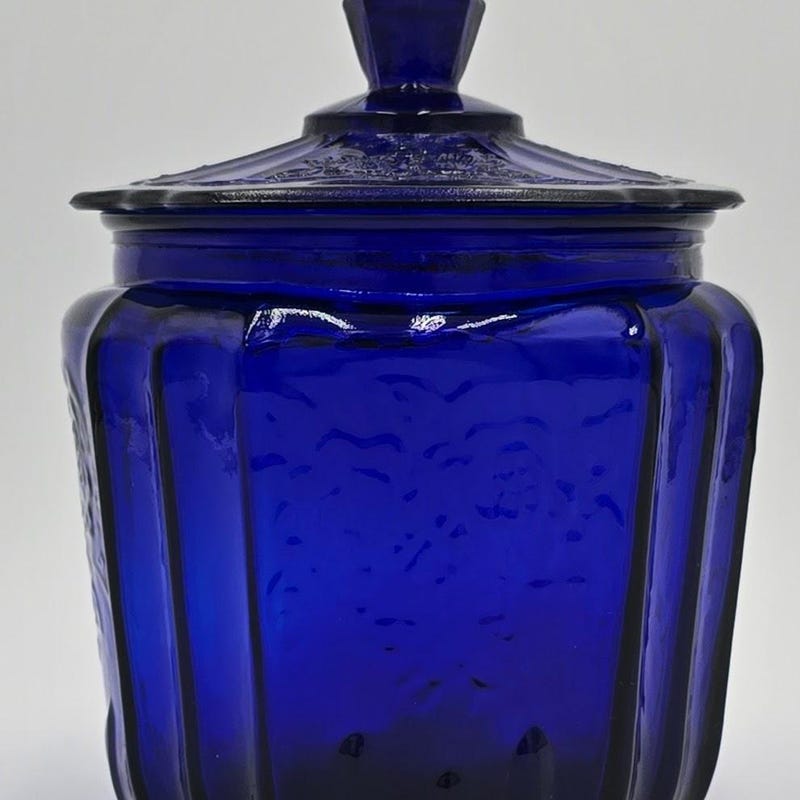 Cobalt Blue Jar - Etsy