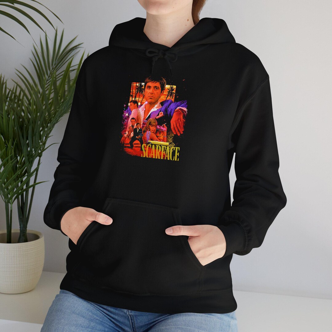 Scarface Unisex Hoodie | Vintage Movie Sweatshirt, Cozy Streetwear ...