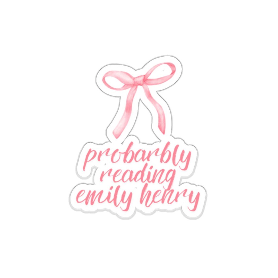 Probably Reading Emily Henry Sticker Cute Laptop Decor, Gift for Book ...
