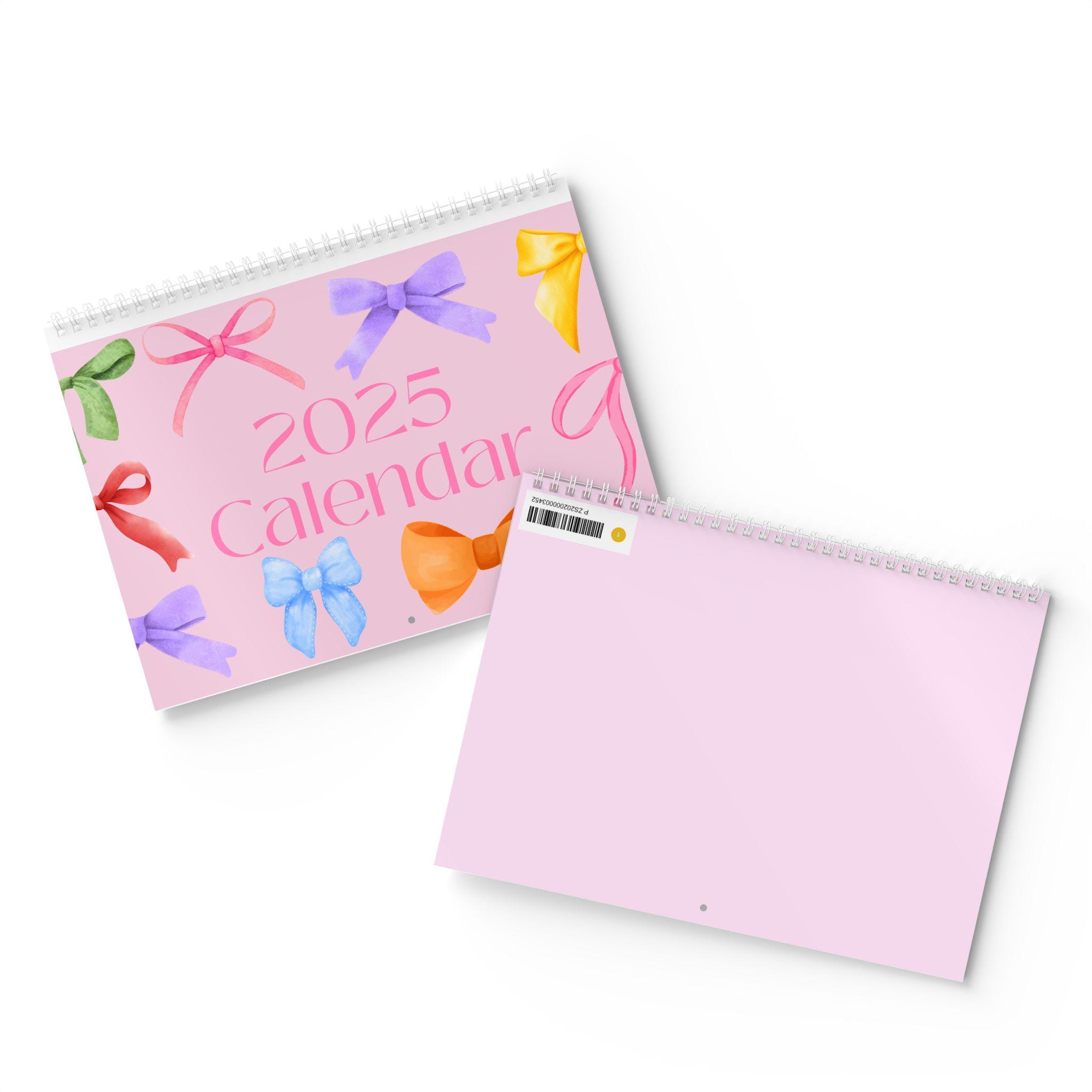 Bow Wall Calendar 2025 - Etsy