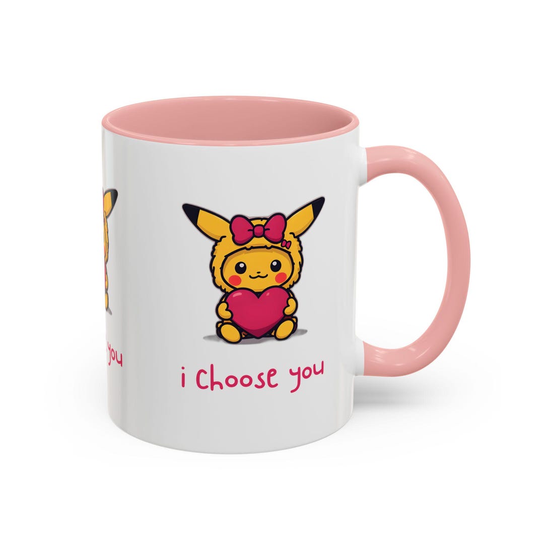 Pika Cute Kawaii Anime Valentines I Choose You Coffee Mug 11, 15oz - Etsy