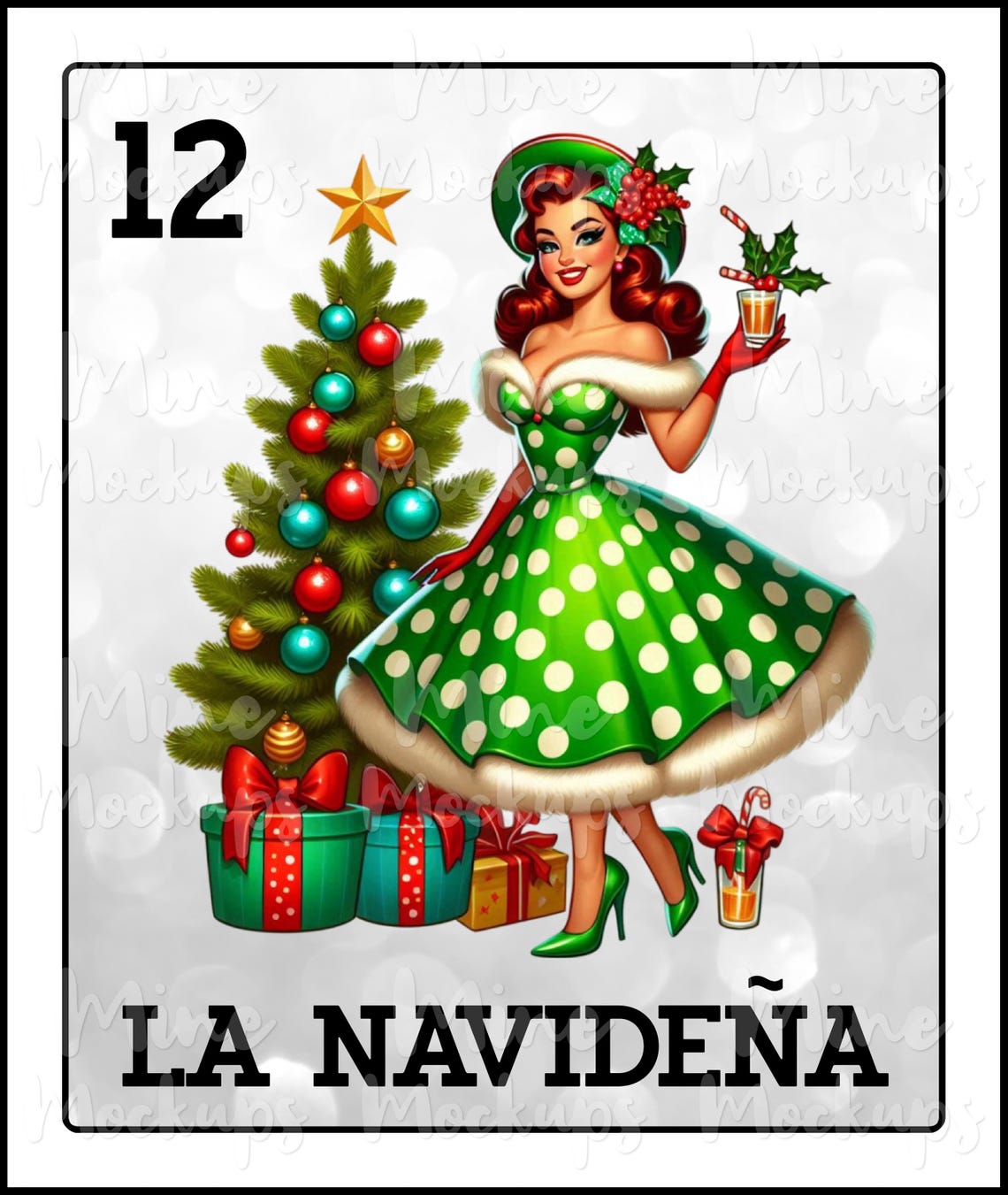 La Navideña Loteria Card, Sublimation Design PNG (digital Download) - Etsy