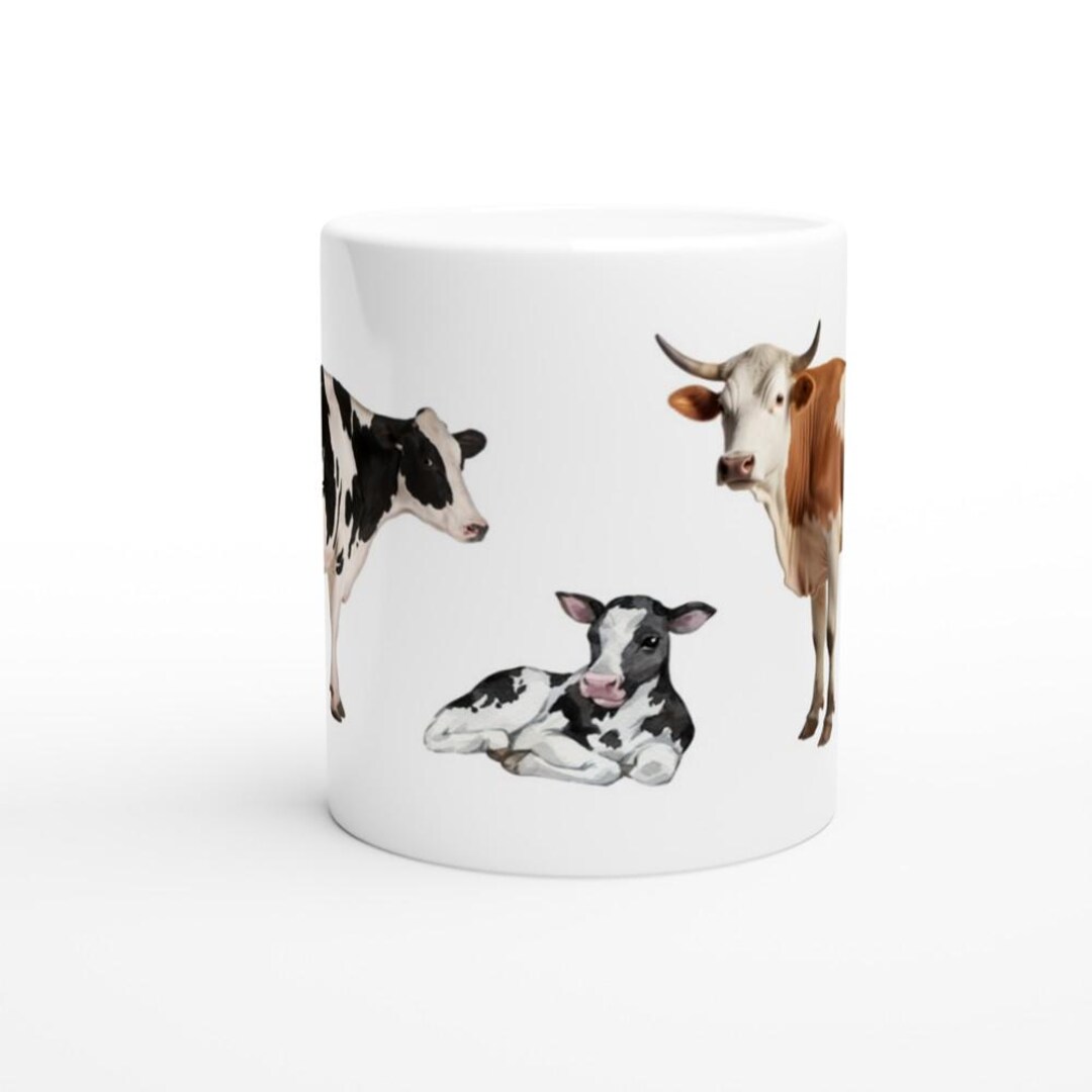 Cow Mug, Cow Gifts, Cow Coffee Mug, Cute Cow Mug 11 Oz - Etsy