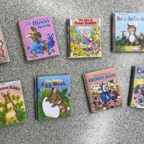 Miniature Easter Egg Coloring Set Dollhouse Miniatures 1:12 - Etsy