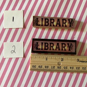 Miniature Library Sign - Etsy