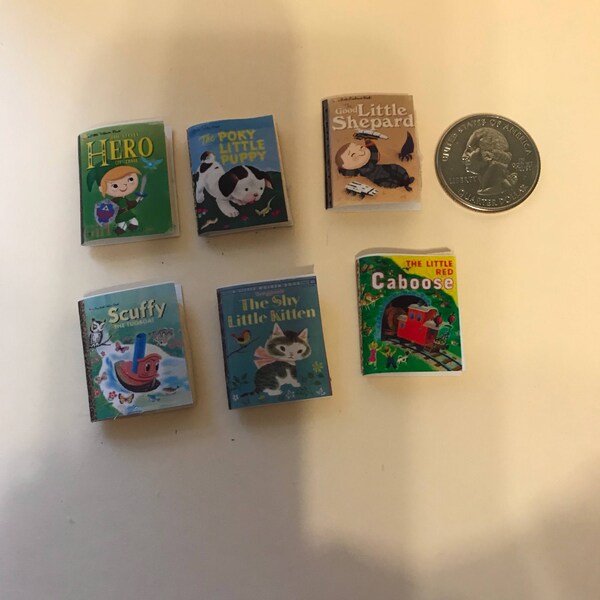 Miniature Little Golden Books - Etsy