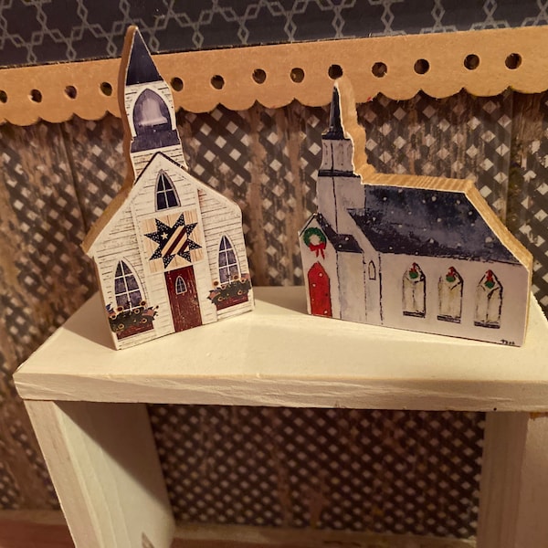Miniature Churches - Etsy