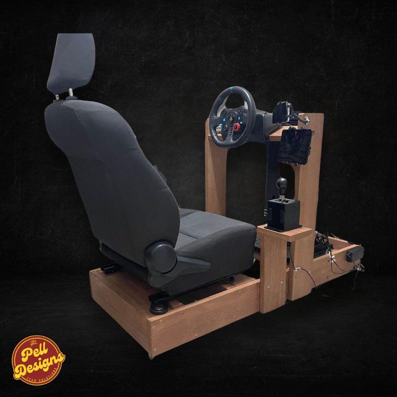 DIY Sim Racing Cockpit - Wooden Construction Plans - Etsy