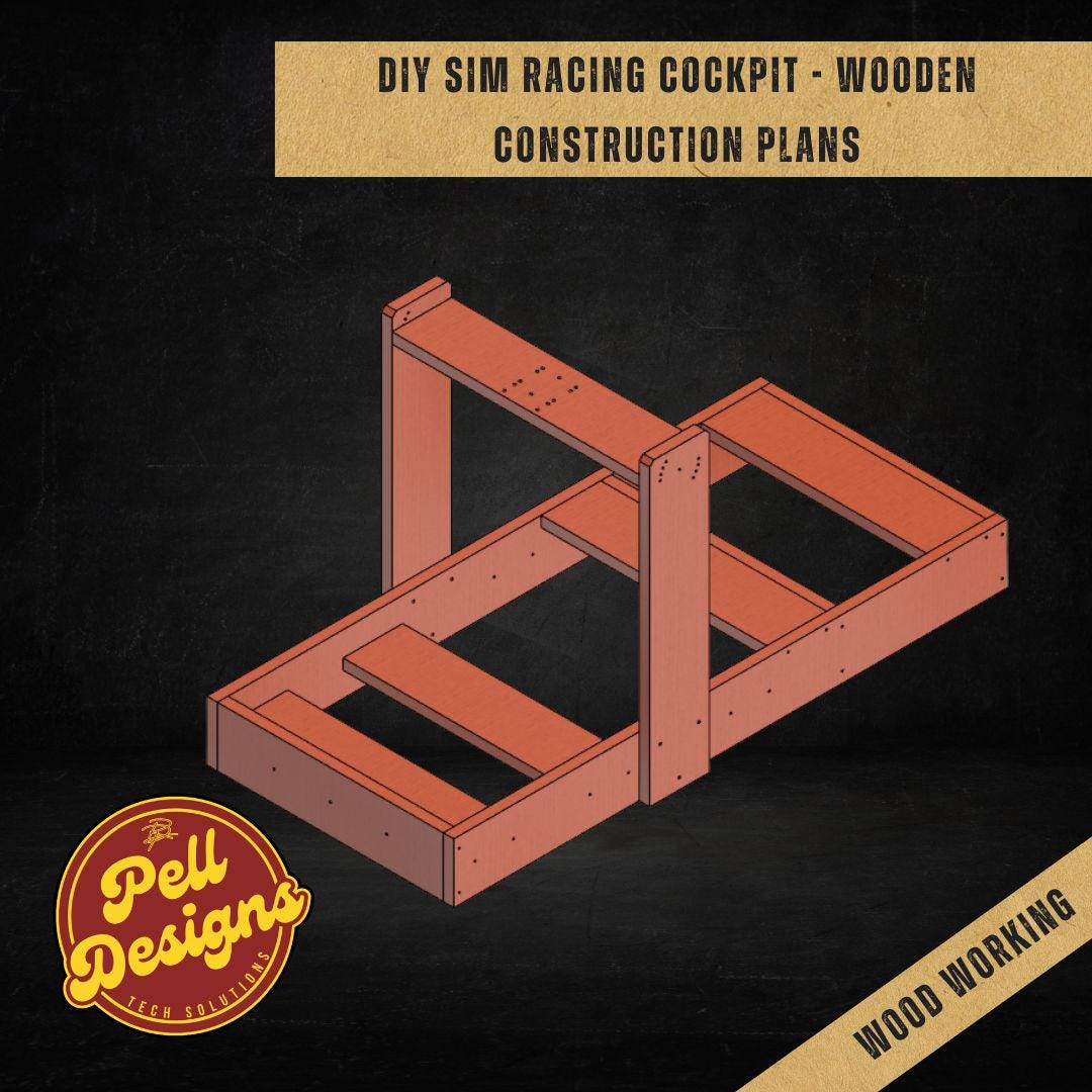 DIY Sim Racing Cockpit - Wooden Construction Plans - Etsy