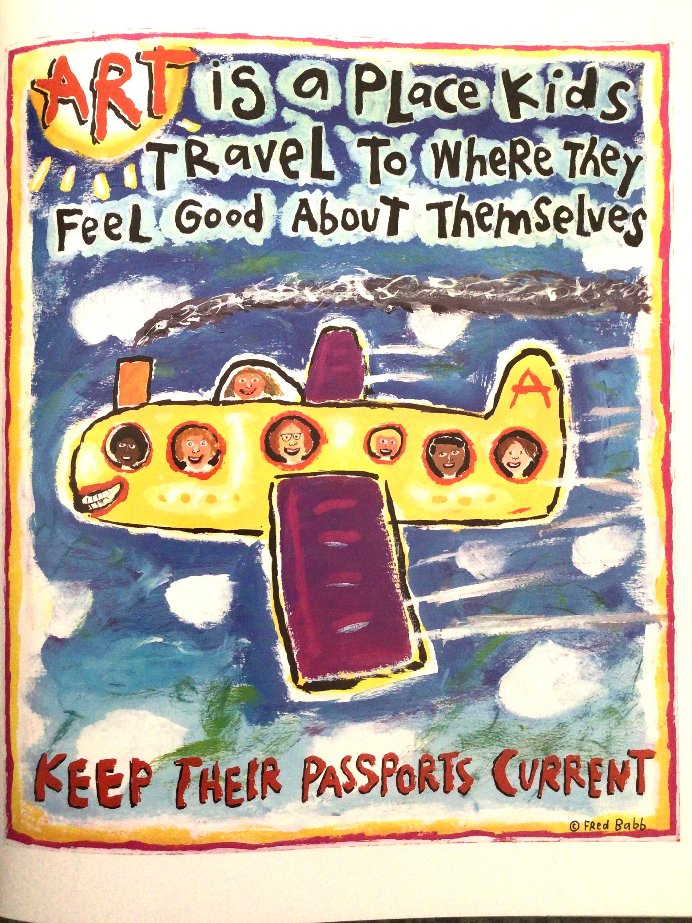 Fred Babb Art is a Place Kids Travel to 10.75 x 13.75 | Etsy