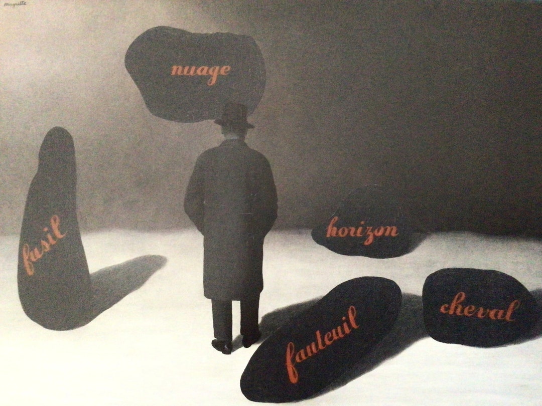 Rene Magritte, THE APPARITION, Book Page Print to Frame, Fantasy Art ...