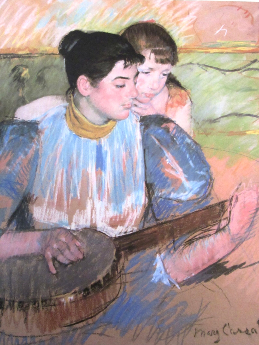 Mary Cassatt- the Banjo Lesson ,1894, Color Plate/ Book Page Print/8 X ...