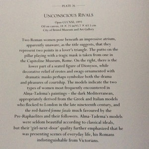 Sir Lawrence Alma-tadema, Unconscious Rivals, 10.5 X 14 in Vintage Book Page for Framing - Etsy