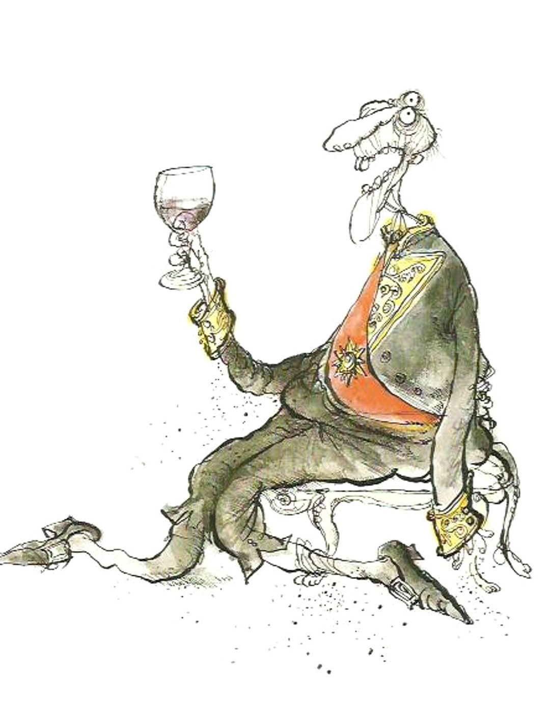 Ronald Searles, Has Undergone Noble Rot, Vintage Book Print for Framing ...