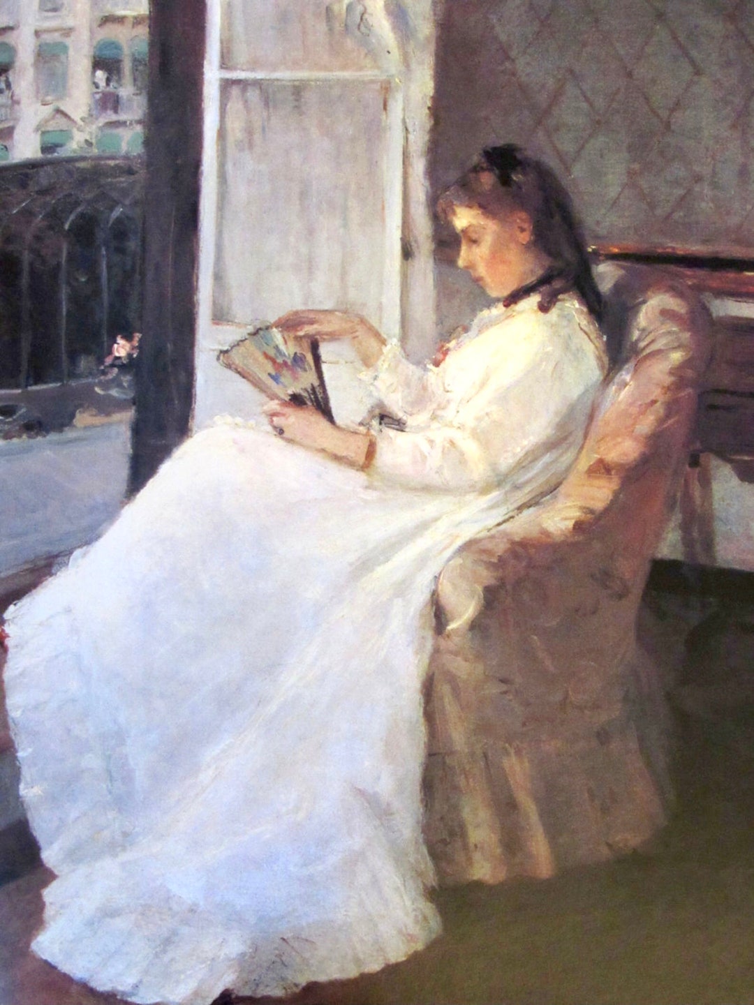 Berthe Morisot, the Artists Sister at a Window, 9.25 X 11.5 in Color ...