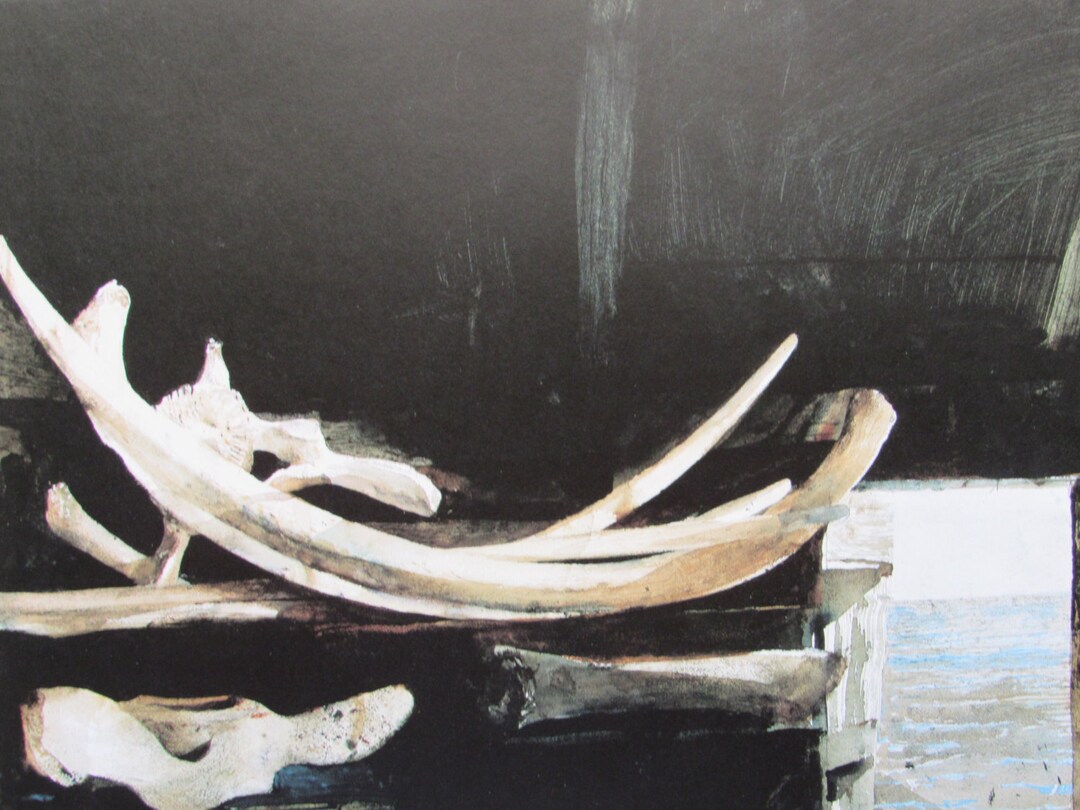 Andrew Wyeth Reproduction Print, 2-sided, Unframed Print, 1980s Book ...