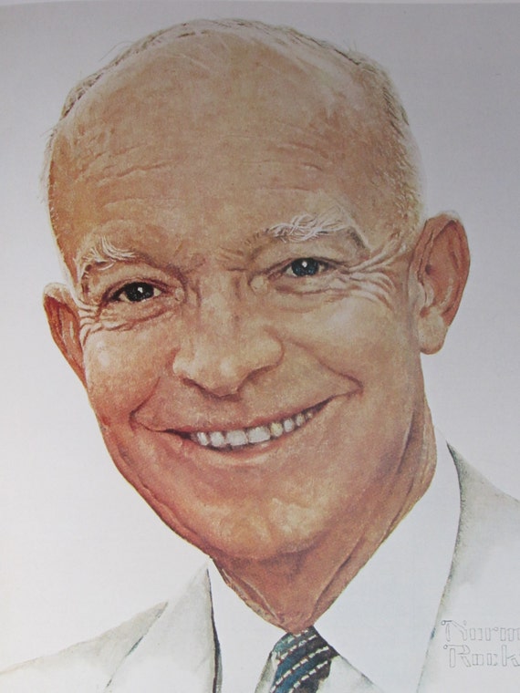 Dwight D. Eisenhower/Bottom Drawer Norman Rockwell Magazine | Etsy
