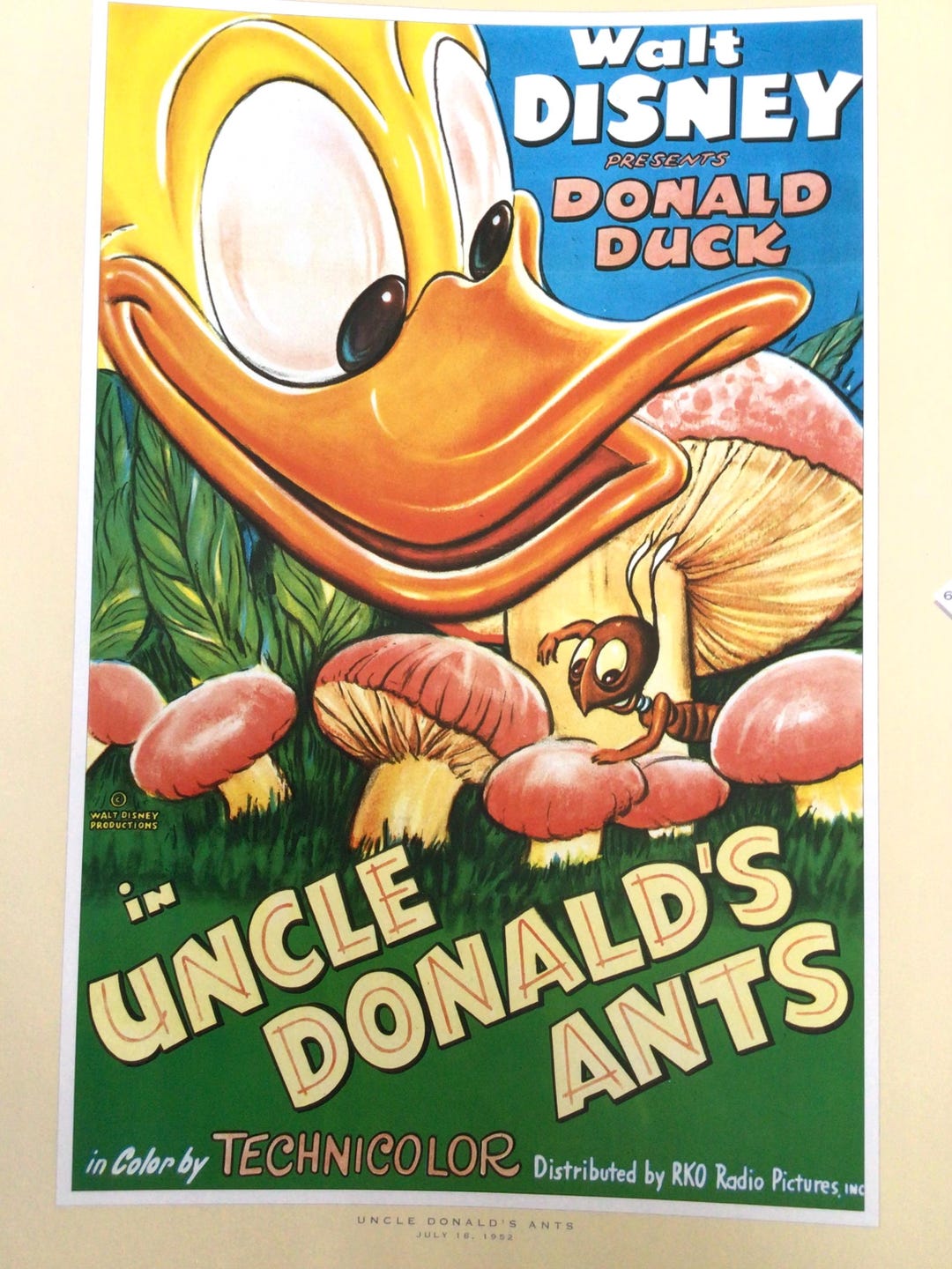 Walt Disney Movie Cartoon Poster, UNCLE DONALDS ANTS, Wall Decor ...