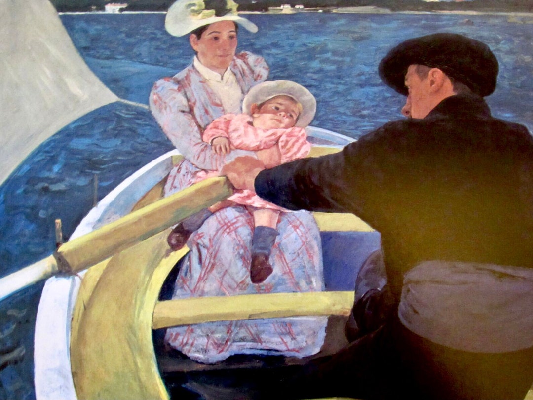 Mary Cassatt, the Boating Party, 12.5 X 9.5 in Color Plate of 1893 Oil ...
