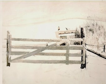 Andrew Wyeth Vintage Book Print, FIRST SNOW, Unframed, Wall Decor ...