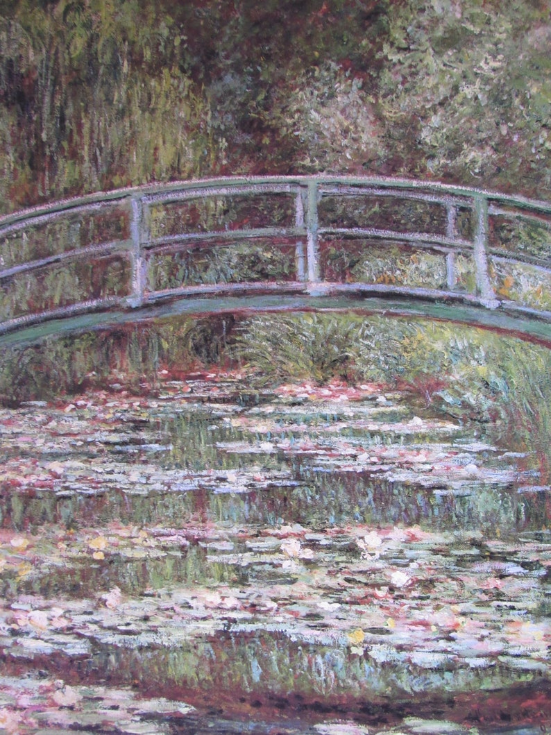 Claude Monet-bridge Over A Pool of Water Lilies 1899 7 X 9 - Etsy