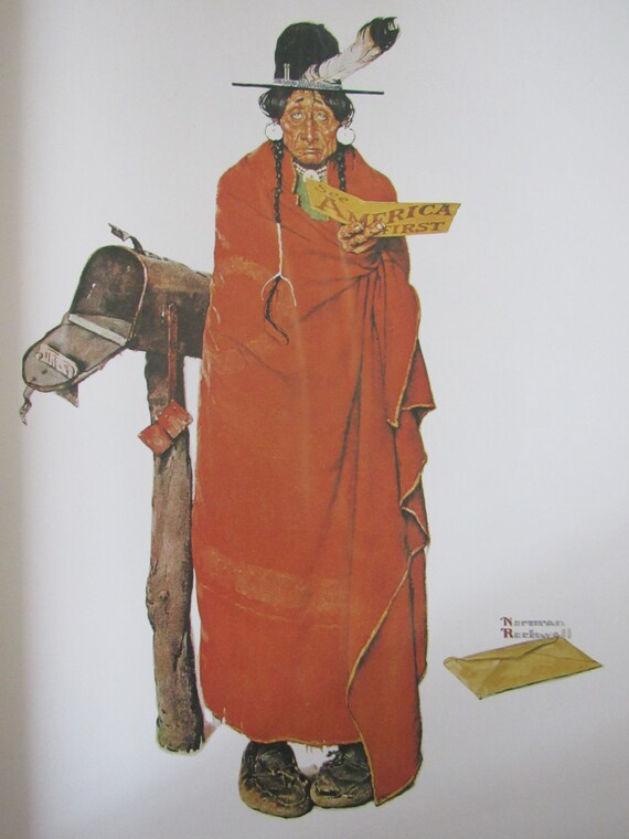 See America First/First Flight Norman Rockwell Magazine Cover | Etsy