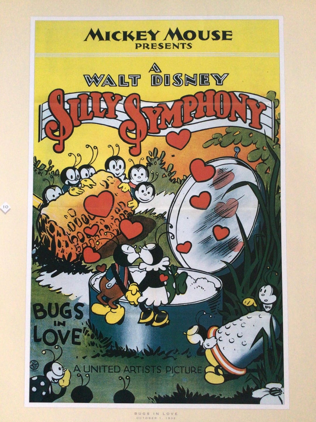 Walt Disney 2-sided Movie Cartoon Poster, Mickey Mouse Presents Silly ...