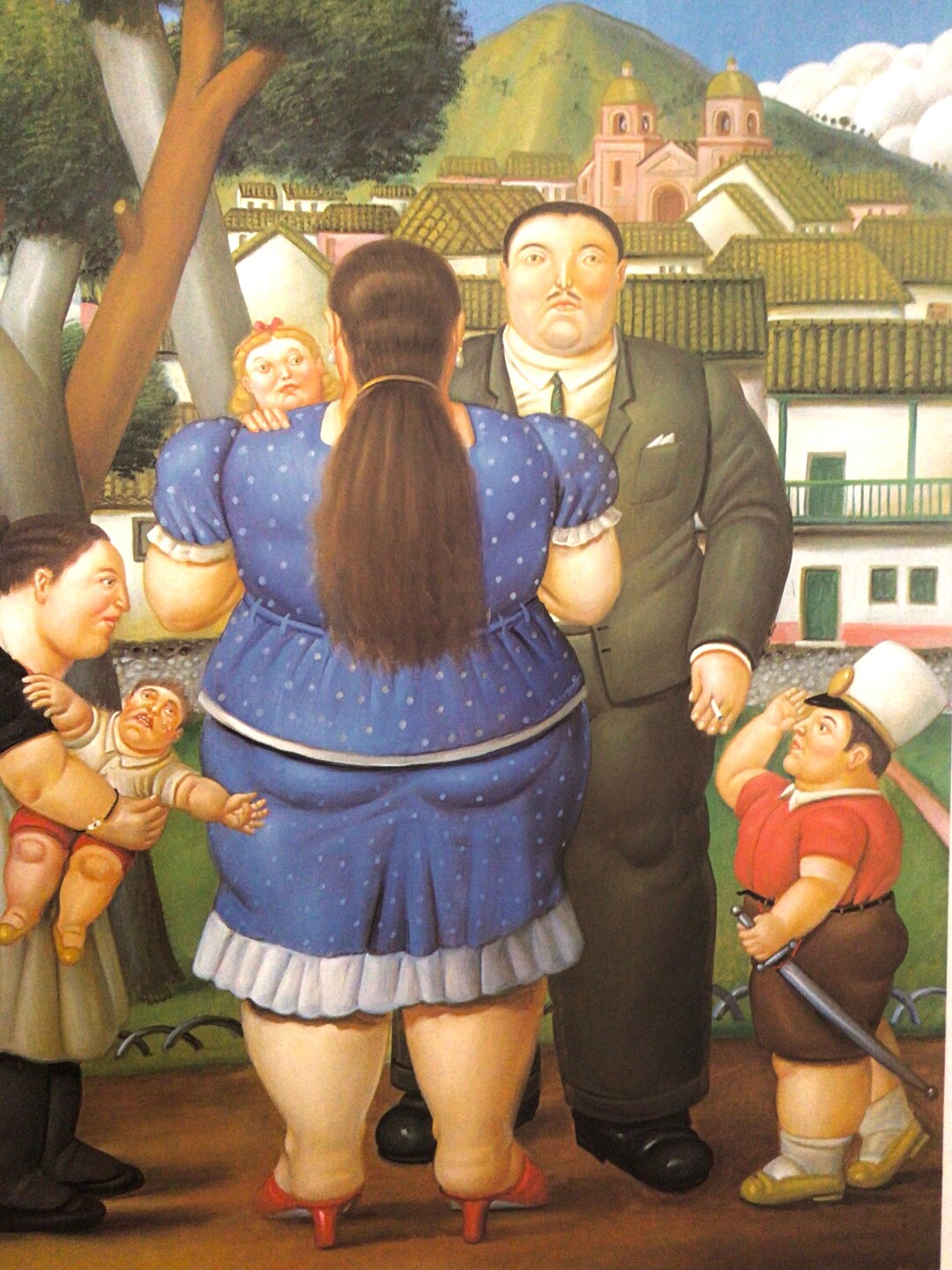 Fernando Botero, A Family/woman, 2-sided Book Print for Framing, Naive ...