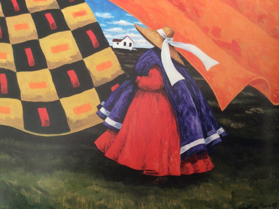 Brisk Morning/sa-hand’s Land, African American Art, 2-sided Book Page ...