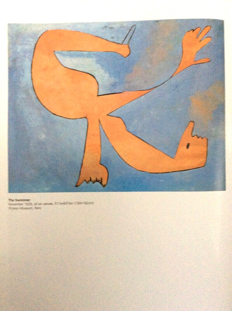 Picasso Art the Swimmer 10 X 14 Vintage Book Page for | Etsy