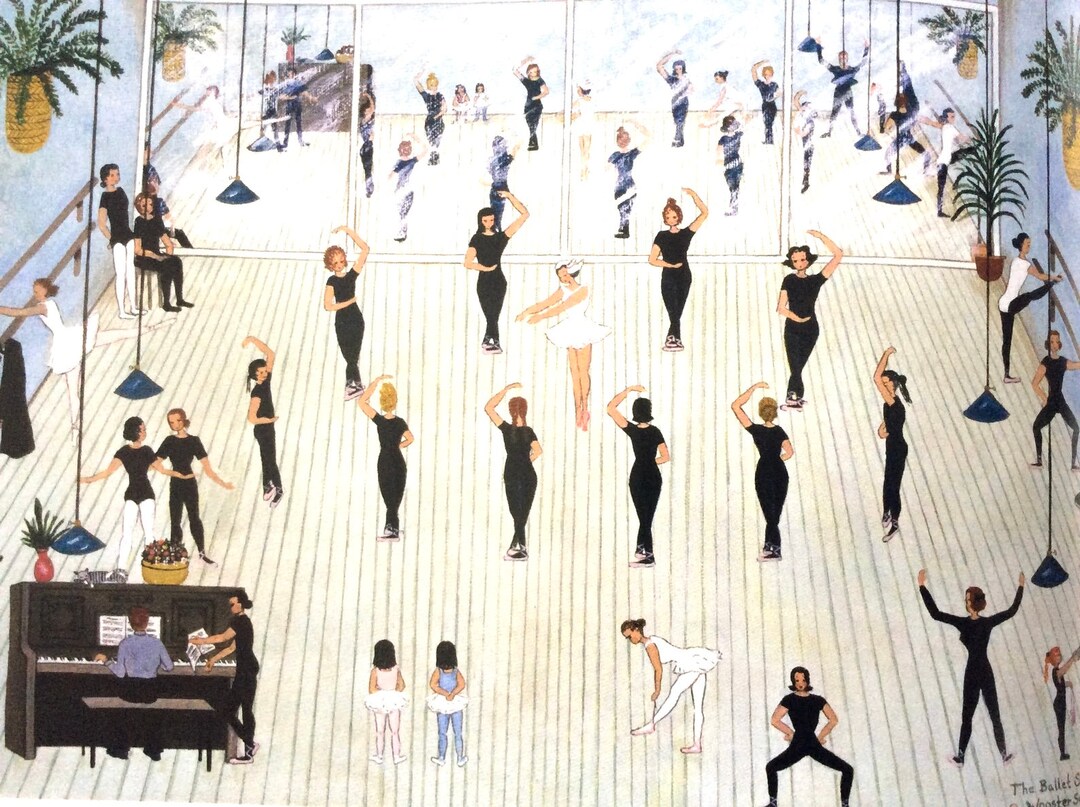 Jane Wooster Scott- the Ballet School - 8 1/2 X 8 1/2 Vintage Book Page ...