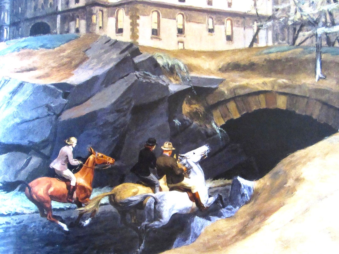 Edward Hopper, American Artist, Bridle Path, Bookplate, Colorplate ...