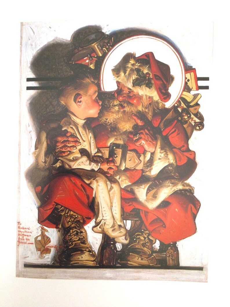 J.C. Leyendecker Santa and Boy Success Magazine Cover - Etsy