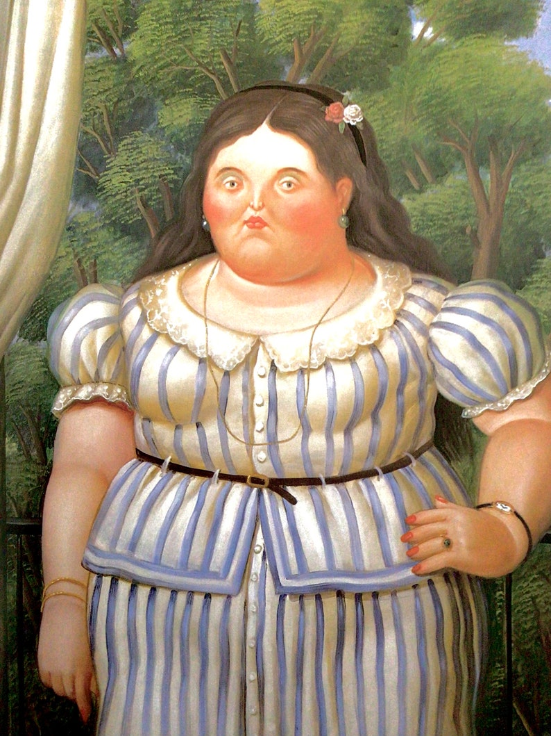 Fernando Botero Woman on a Balcony/the Bedroom 2-sided Book | Etsy