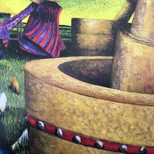 Low Country Blue/pestle and Mortar, African American Art, 2-sided Book ...