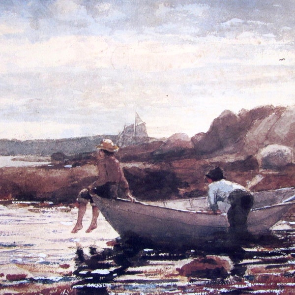 Andrew Wyeth Reproduction Print, 2-sided, Unframed Print, 1980s Book ...