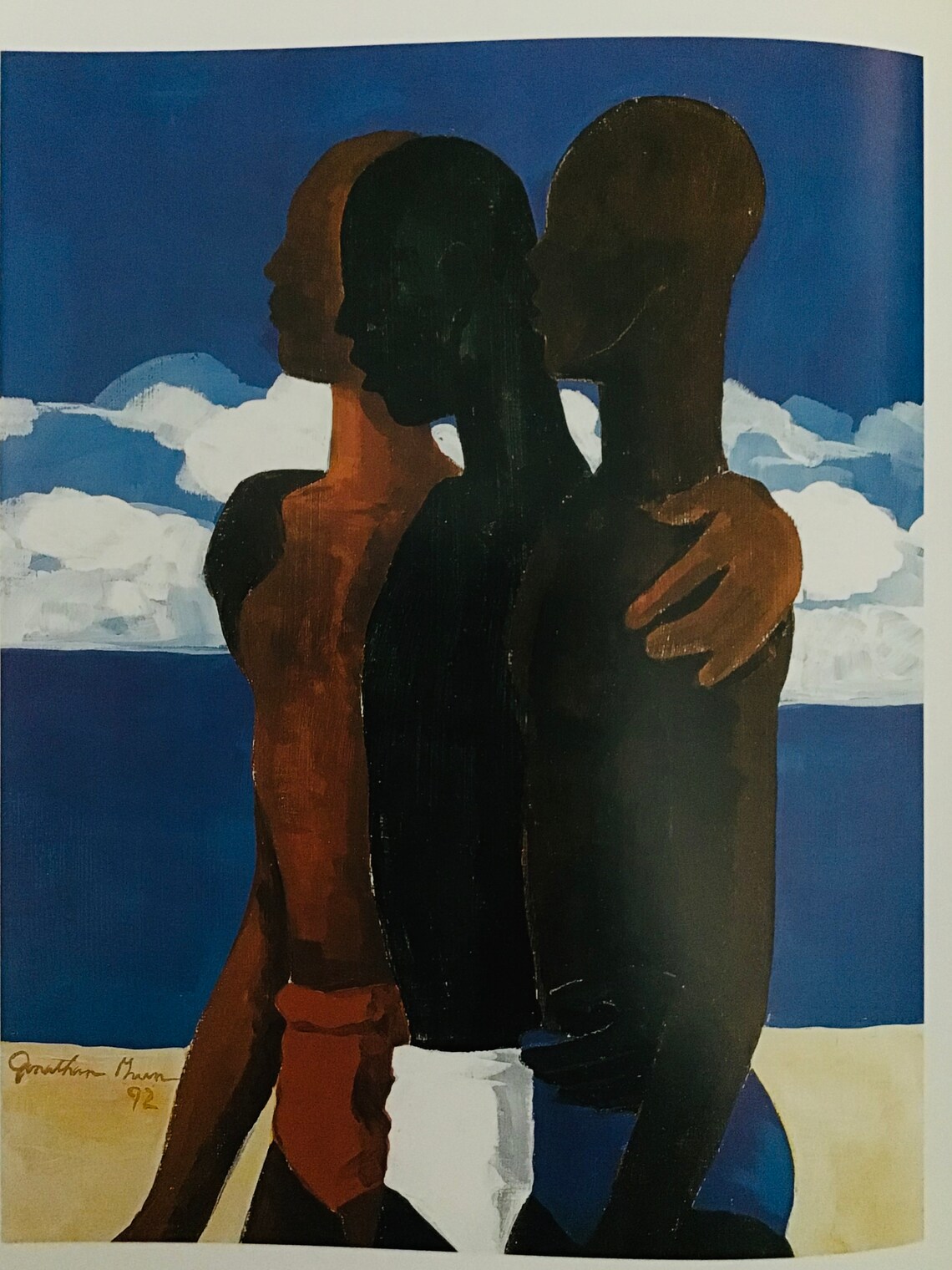 Noon Swim/friends, African American Art, Book Page Print for Framing ...