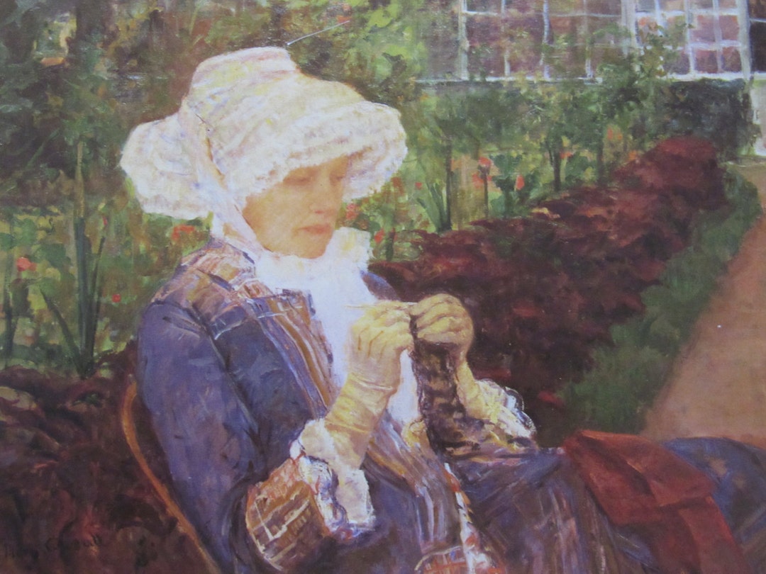Mary Cassatt-lydia Crocheting in the Garden at Marly,1880, Color Plate ...