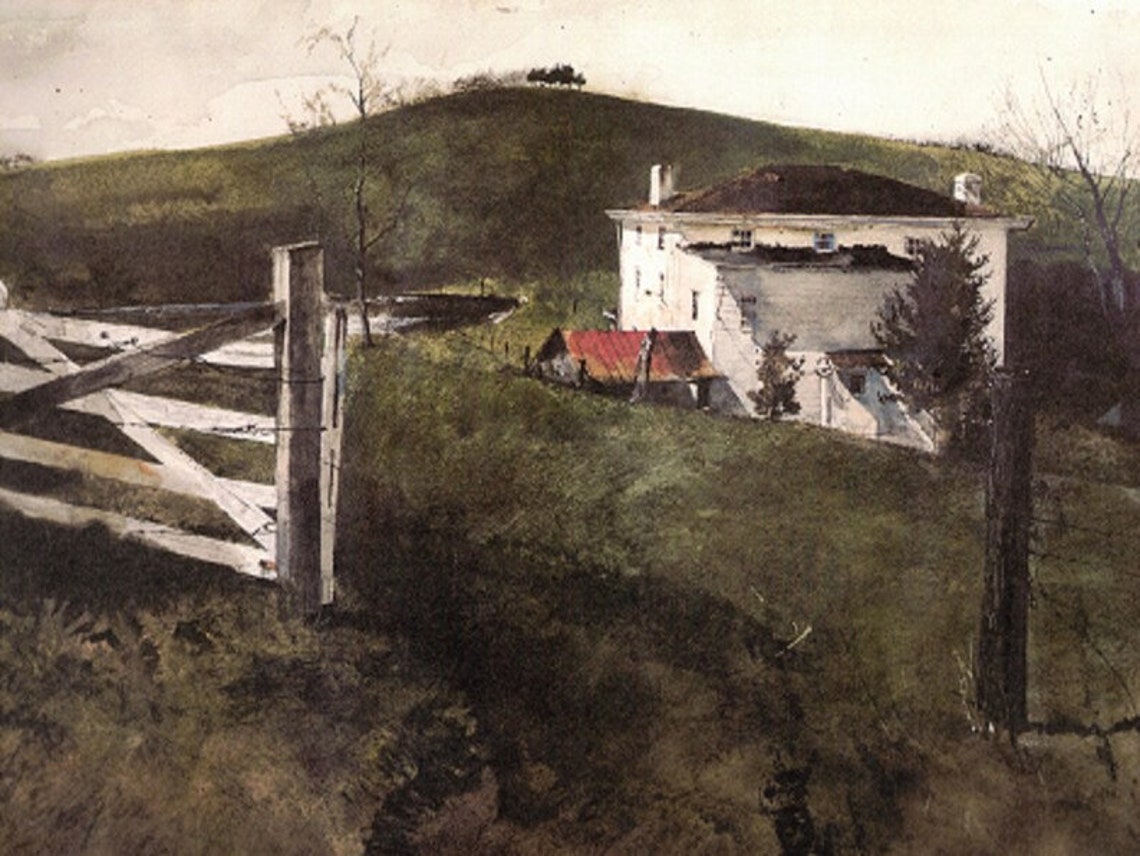 Andrew Wyeth Vintage Book Print, SPRING CLEANING, Unframed, Wall Decor ...