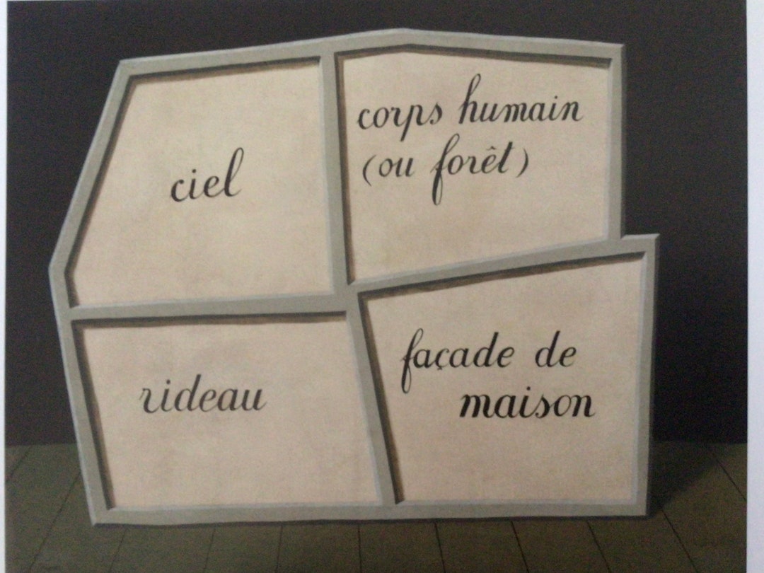 Rene Magritte, THE EMPTY MASK, Book Page Print to Frame, Fantasy Art ...