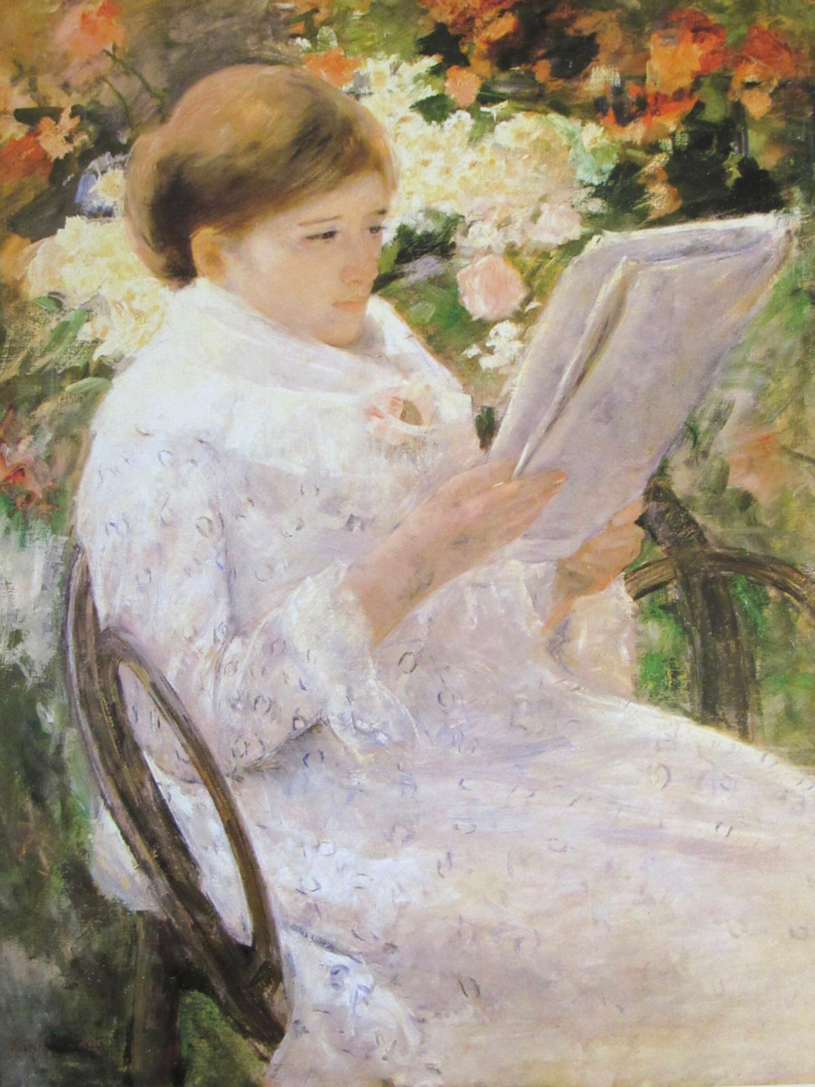 Mary Cassatt-lydia Reading in a Garden1880 Color Plate/ Book - Etsy