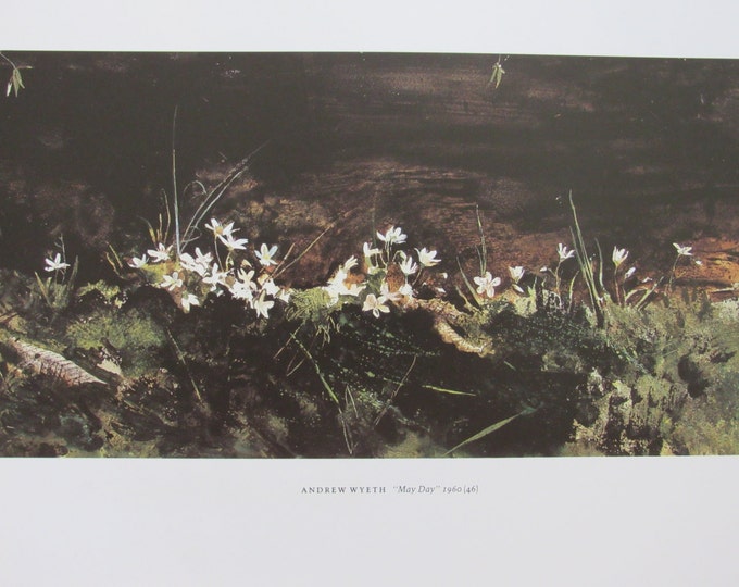 Andrew Wyeth Reproduction Print of MAY DAY Size is 10 3/4 X 4 - Etsy