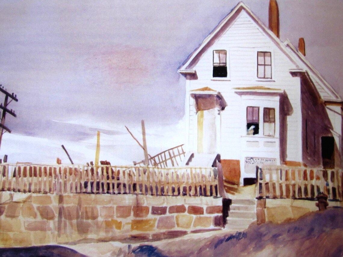 Edward Hopper American Artist Todd's House/house by the - Etsy