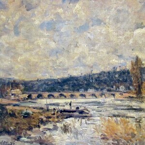 Alfred Sisley, the Heights of Marly, Louveciennes, 1873 , Vintage Book ...