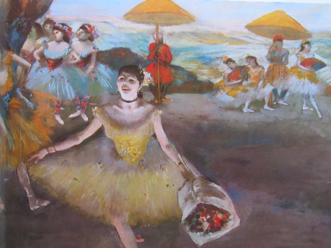 Edgar Degas- Dancer With Bouquet, 1878, 9 X 8.5 In. Reproduction ...