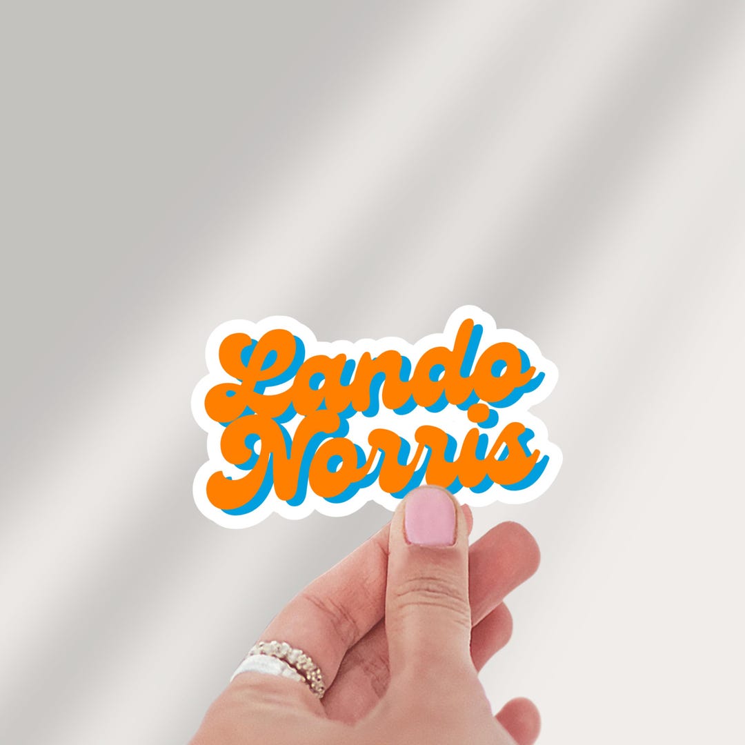 Lando Norris Formula 1 Mclaren Sticker: F1 Stickers for Laptops, Water ...
