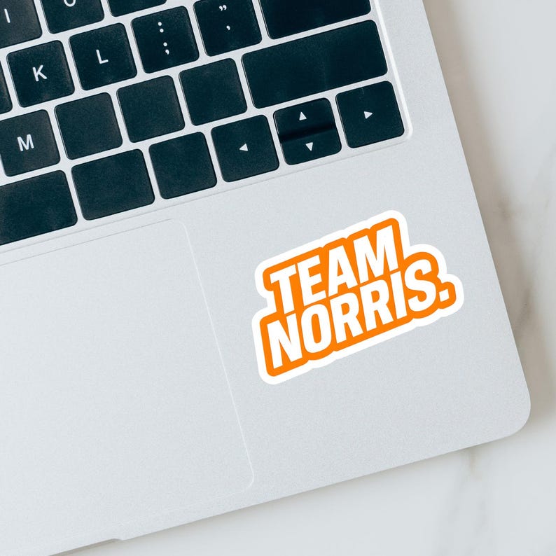 Lando Norris Formula 1 Mclaren Sticker: LN4, Team Papaya, F1 Stickers ...