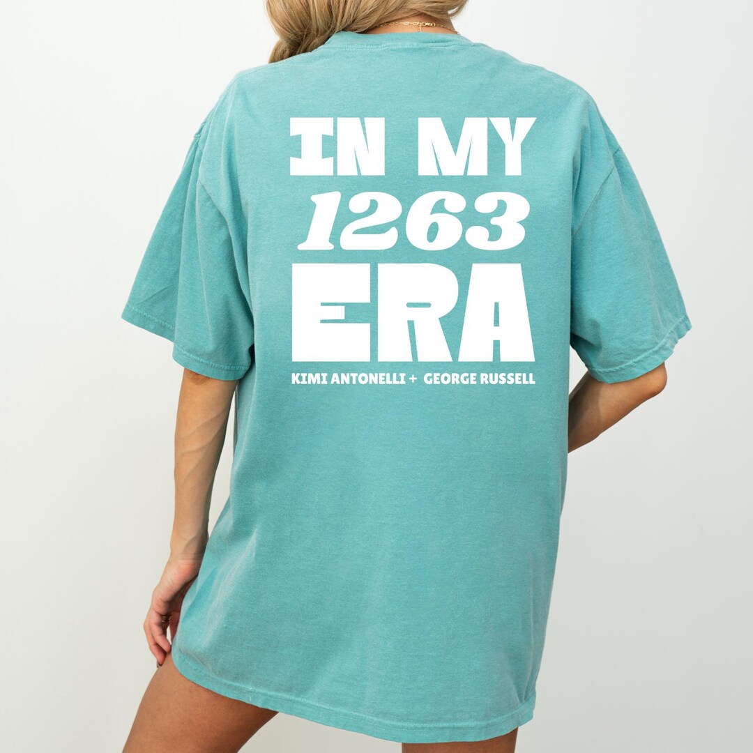 George Russell and Kimi Antonelli Unisex T-shirt, in My 1263 Era ...