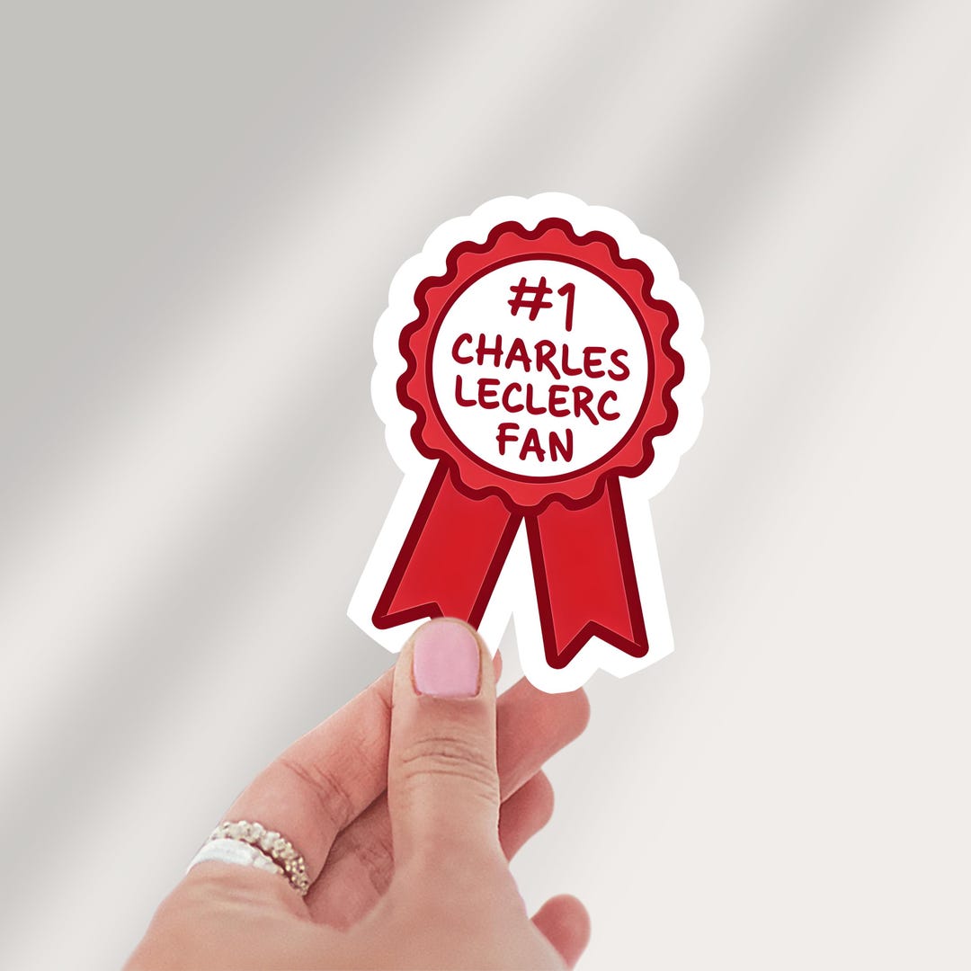 Charles Leclerc Formula 1 Ferrari Sticker: CL16, F1 Stickers for ...